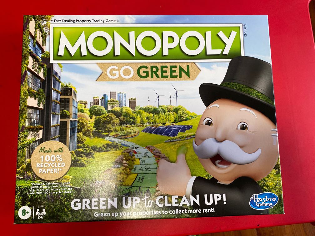 Monopoly Go Green, Hobbies & Toys, Toys & Games on Carousell