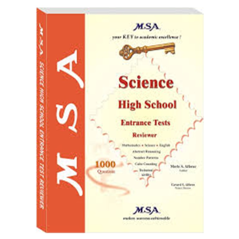 MSA Science High School Entrance Test Reviewer, Hobbies & Toys, Books ...