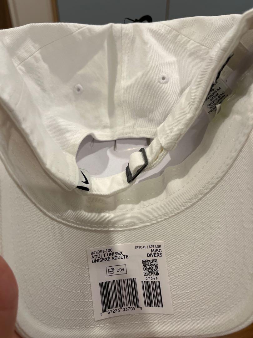 Nike Swoosh Tick Cap White, Men's Fashion, Watches & Accessories, Caps ...