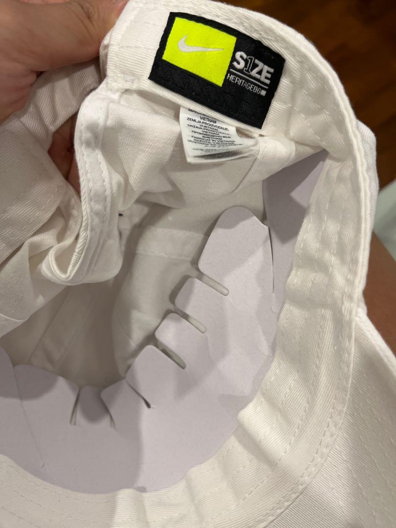Nike Swoosh Tick Cap White, Men's Fashion, Watches & Accessories, Caps ...