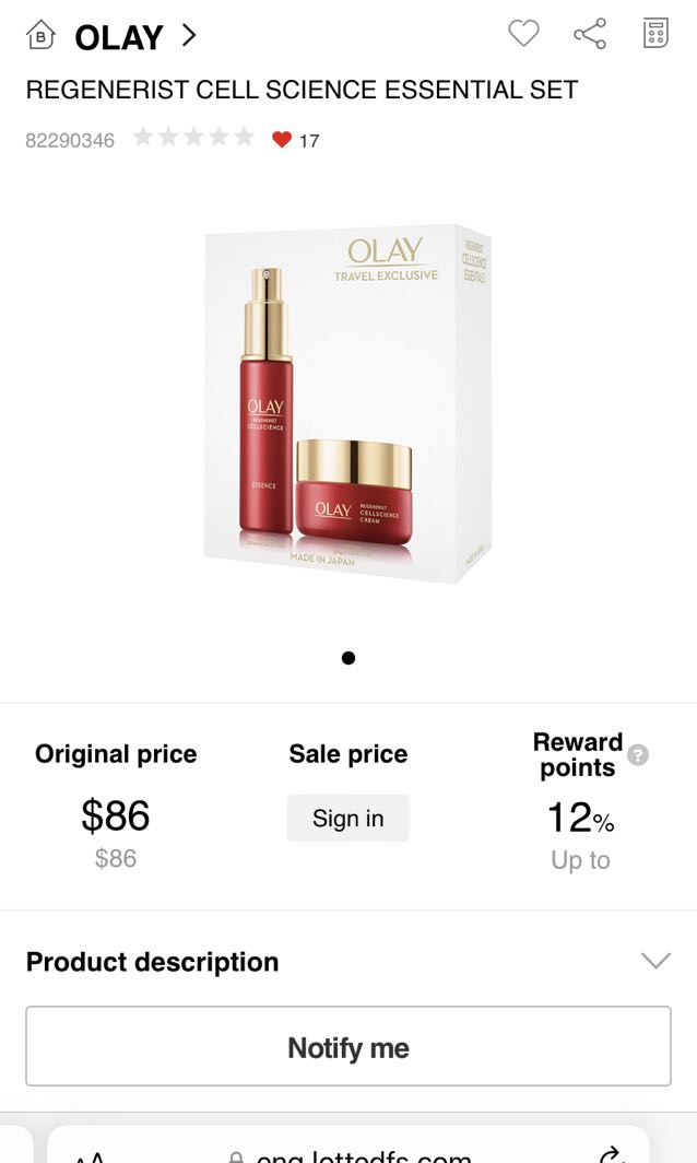 OLAY - Regenerist cellscience essentials - essence 30ml + cream 50g ...