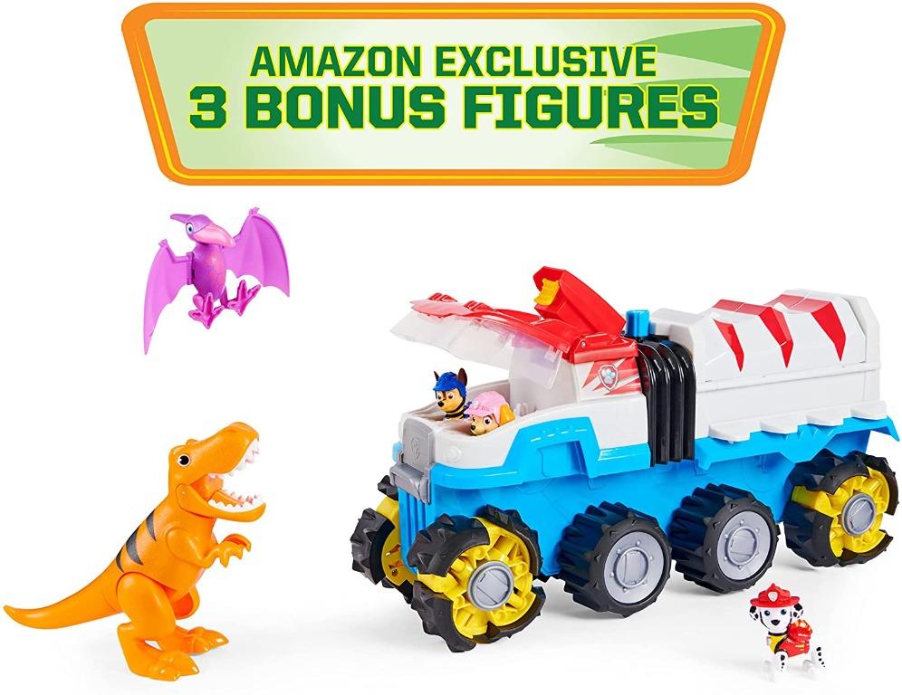 Paw Patrol, Dino Patroller Motorized Vehicle with 3 Exclusive Bonus ...