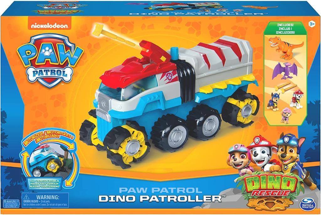Paw Patrol, Dino Patroller Motorized Vehicle with 3 Exclusive Bonus ...