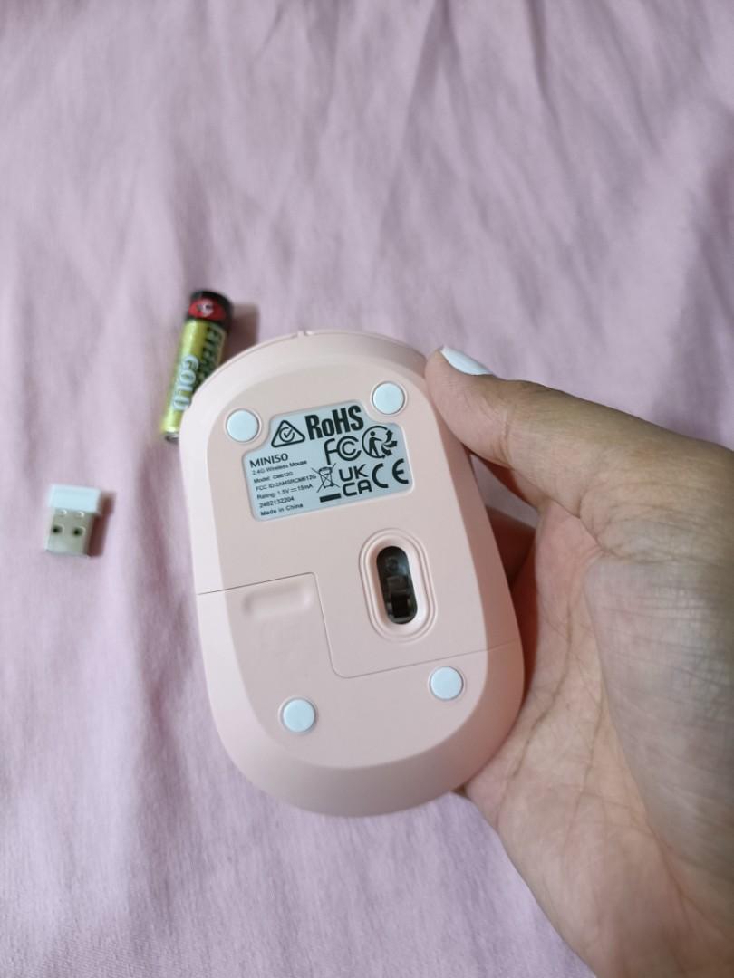 Pink miniso mouse, Computers & Tech, Parts & Accessories, Mouse ...