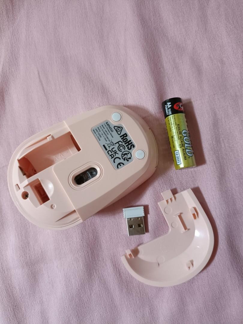 Pink miniso mouse, Computers & Tech, Parts & Accessories, Mouse ...