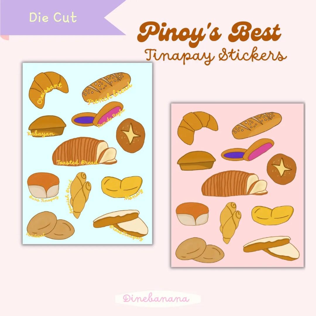 pinoy's best tinapay sticker pack laminated broken glass water proof ...