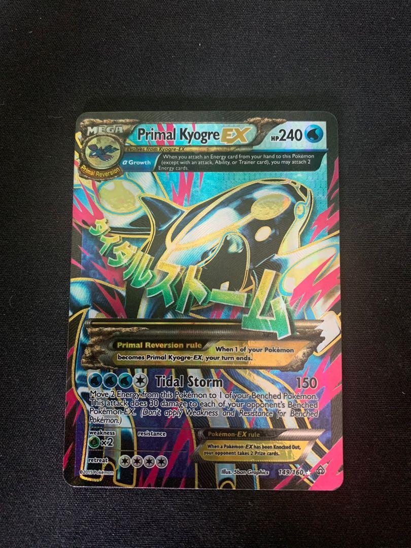 Primal Kyogre EX 149/160 Full Art Ultra Rare | Pokemon Cards TCG XY: Primal Clash, Hobbies ...