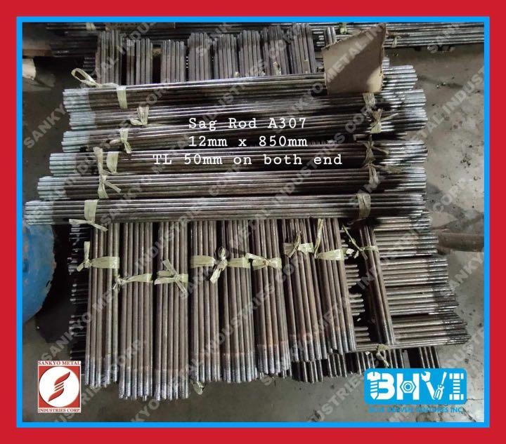Sag Rod , Stud Bolt , threaded rod and anchor bolt, Commercial ...