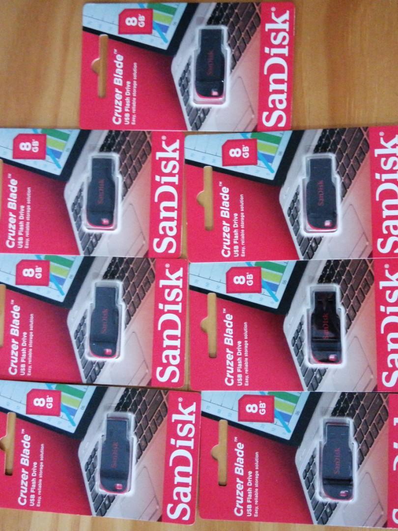 Scandisk 8Gb USB flash drive, Computers & Tech, Parts & Accessories ...