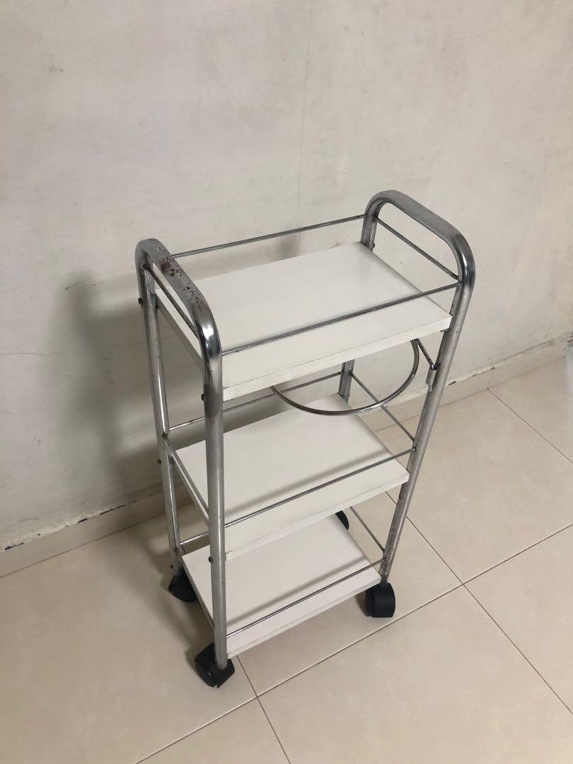 Small Serving Trolley / Rack / tray with wheels, Furniture & Home ...