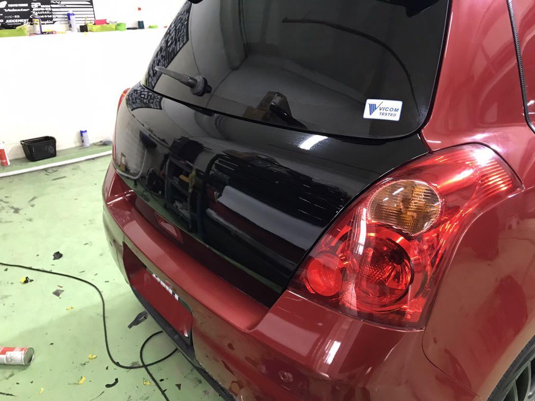 Suzuki Swift Half cut design sticker wrap, Car Accessories, Accessories ...