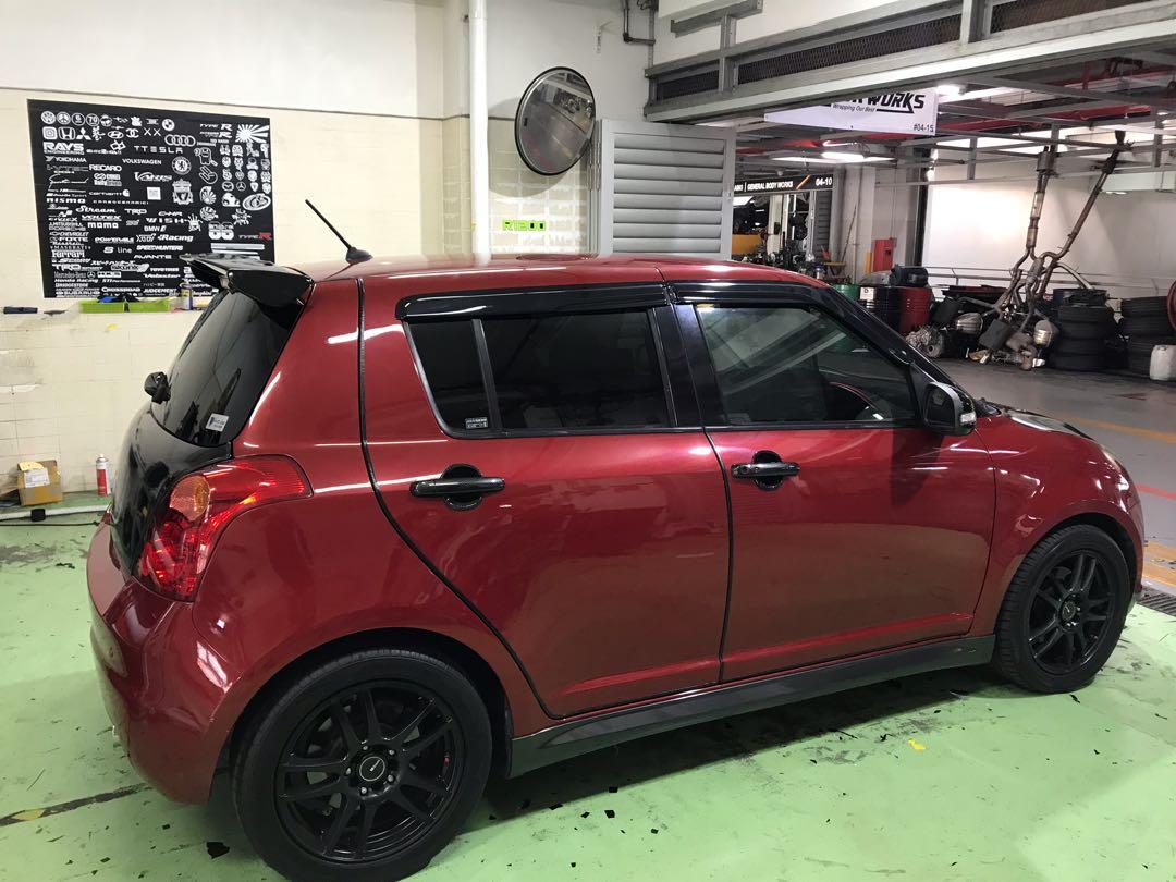 Suzuki Swift Half cut design sticker wrap, Car Accessories, Accessories ...