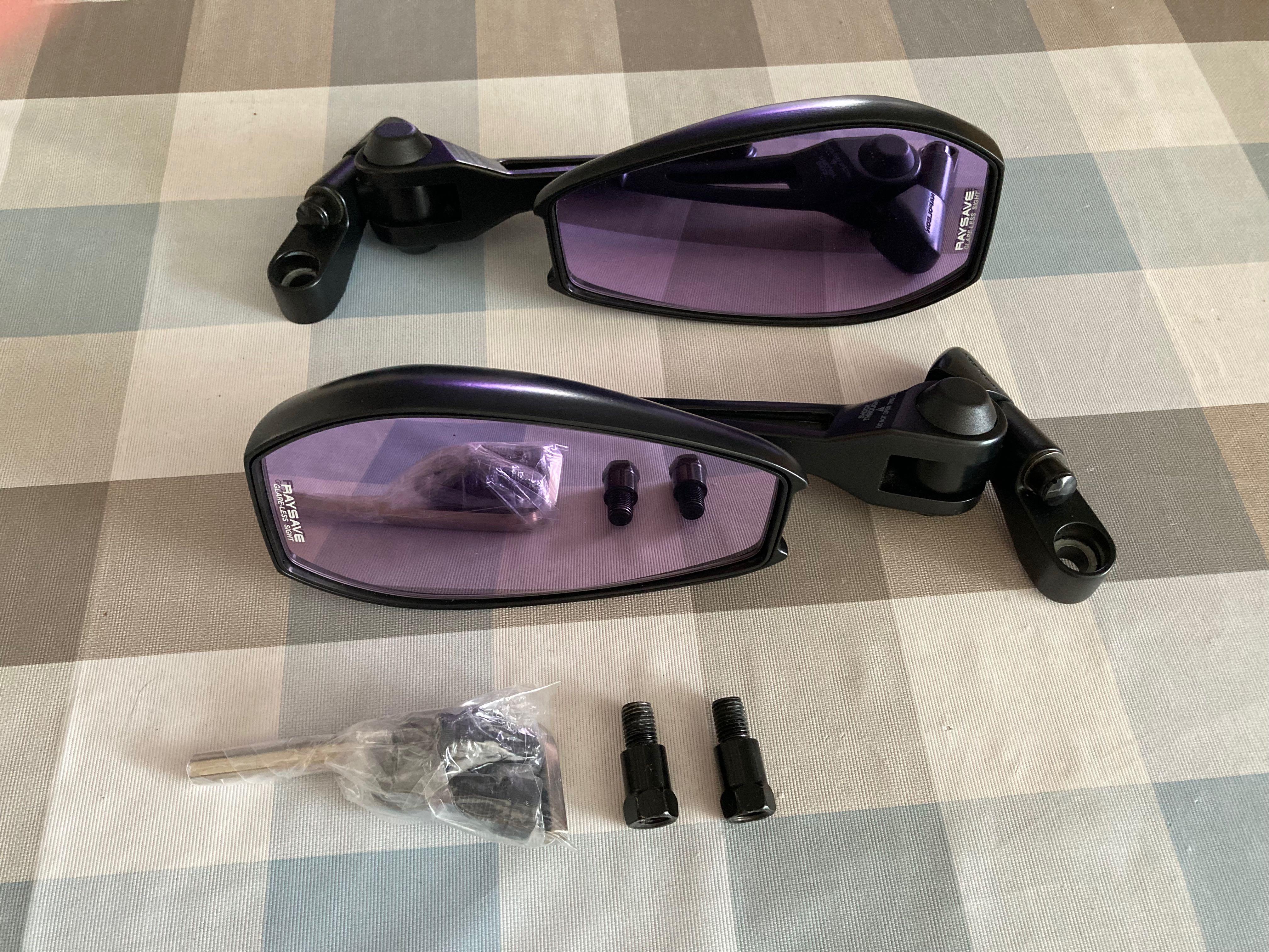 TANAX Shark 4 side mirrors, Motorcycles, Motorcycle Accessories on ...