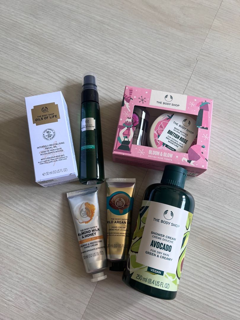 The Body Shop Samples, Beauty & Personal Care, Face, Face Care on Carousell