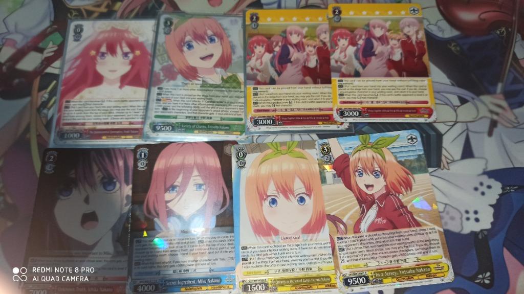 weiss schwarz random quints cards, Hobbies & Toys, Toys & Games on ...