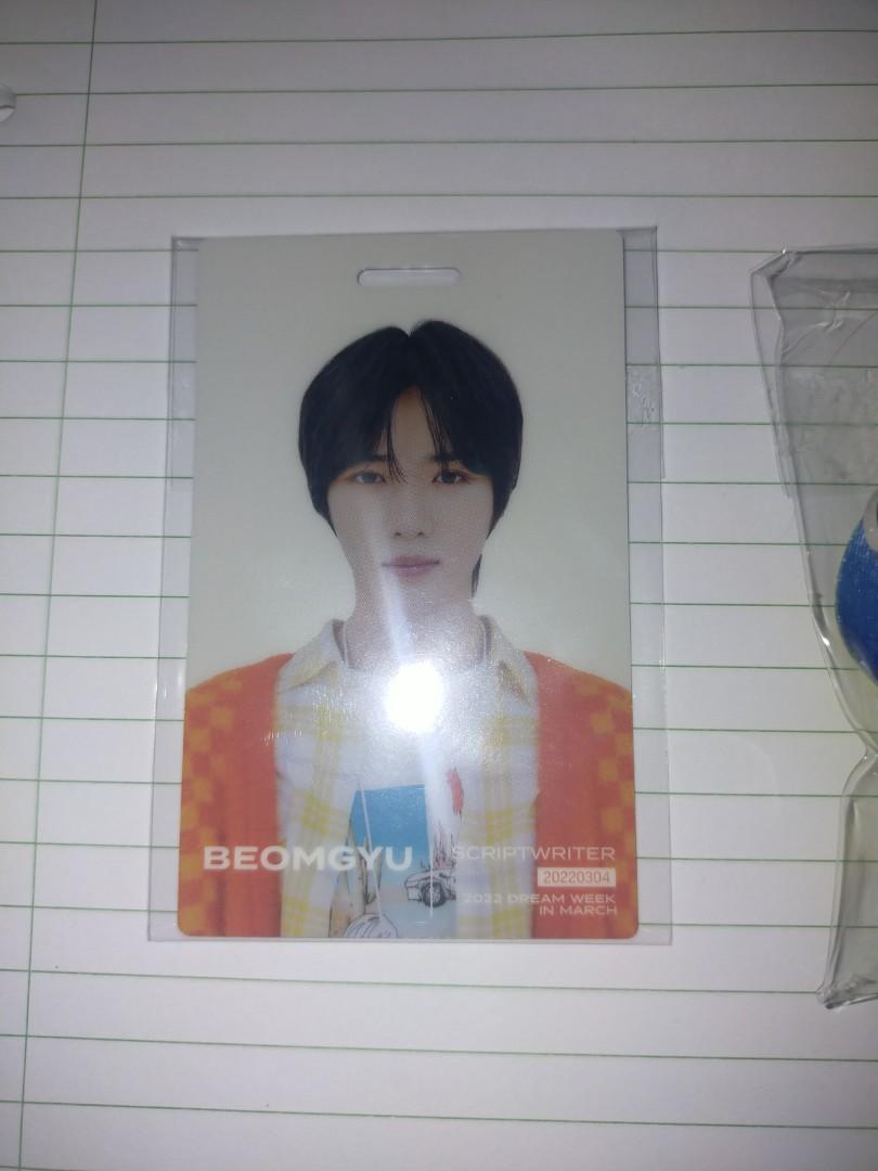 [wts/lfb] txt beomgyu id card pc moa production employee id card dream ...