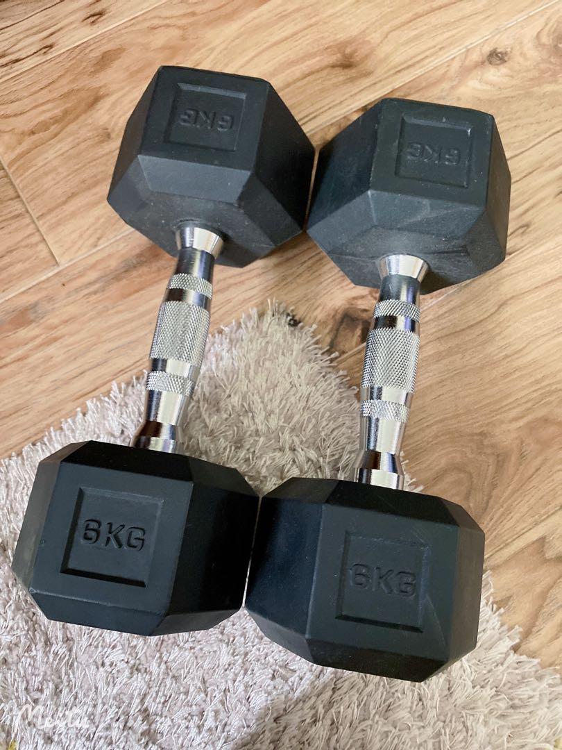 6kg HEX Dumbbell for sale, Sports Equipment, Exercise & Fitness ...