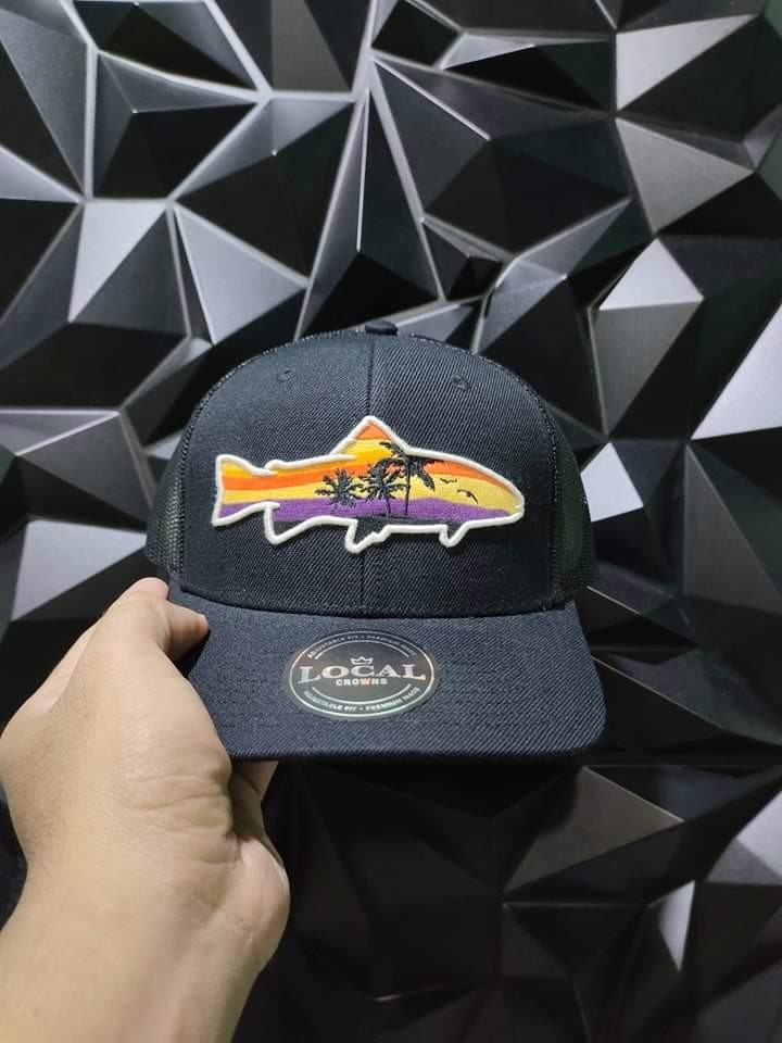 LOCAL CROWNS SALMON SHAPED FISH ISLAND NIGHT VIEWS CAP, Men's Fashion ...