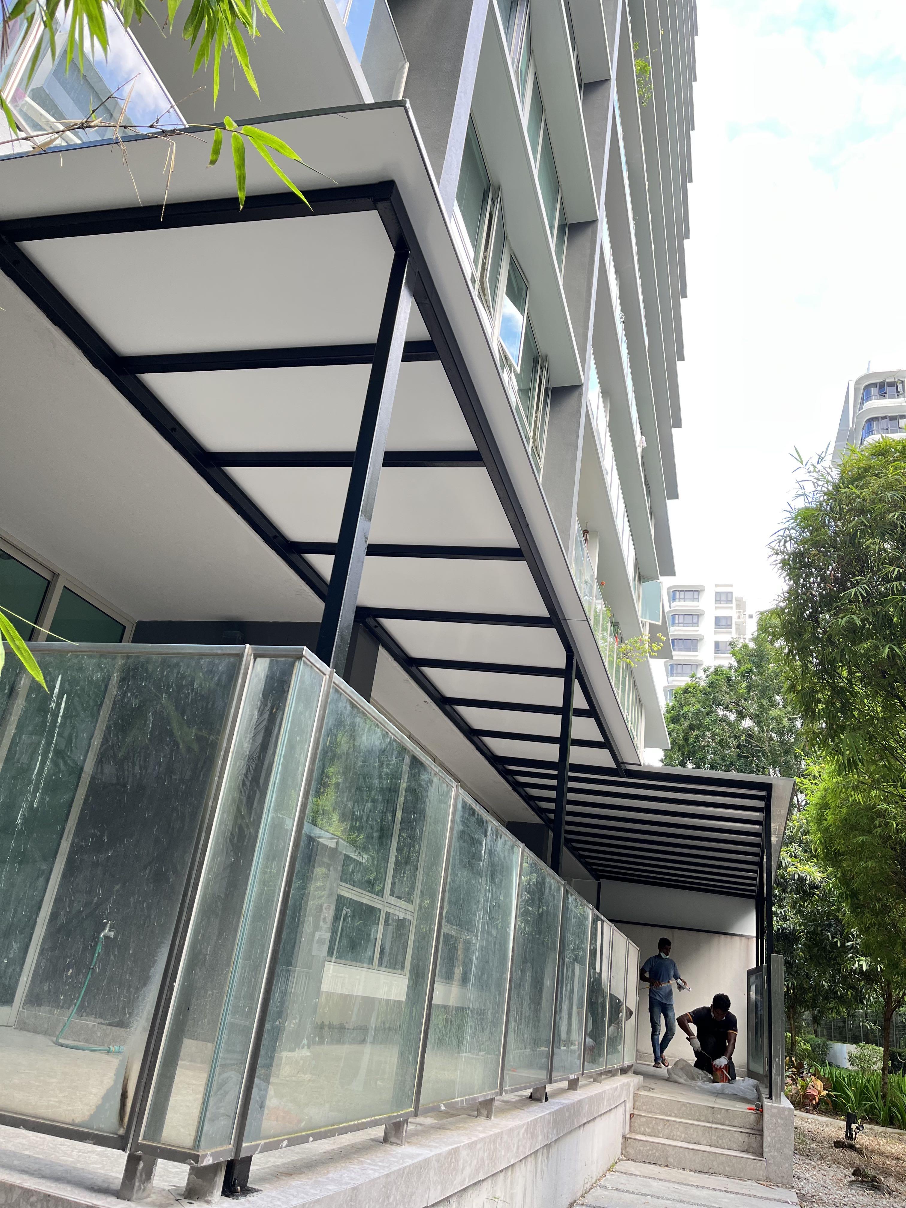 Aluminum composite panel roof /shelter /canopy Trellis, Home Services ...