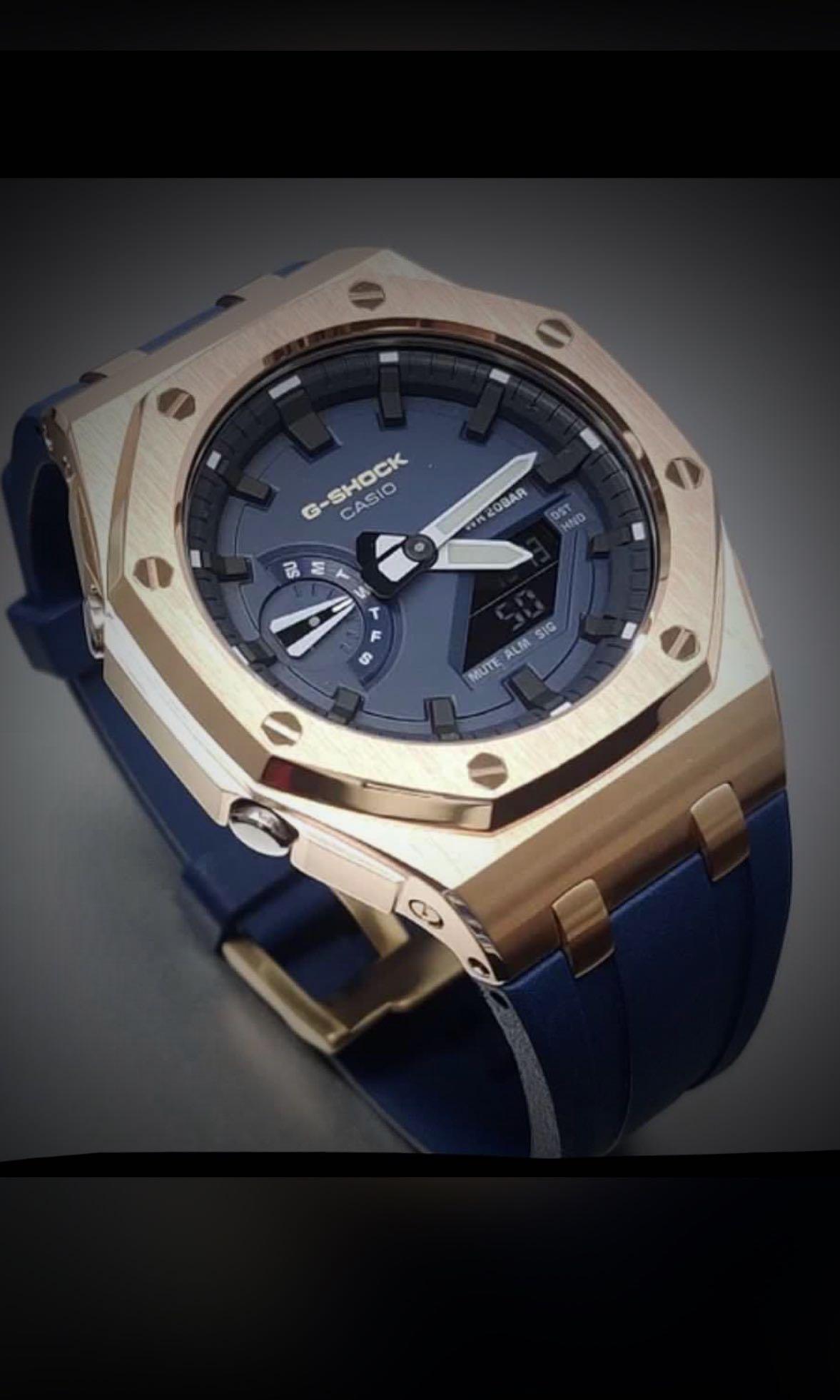 Audemars Piguet DIVER LOOK CUSTOM GSHOCK GA2110 ga2100 ga-2110 rosegold ...