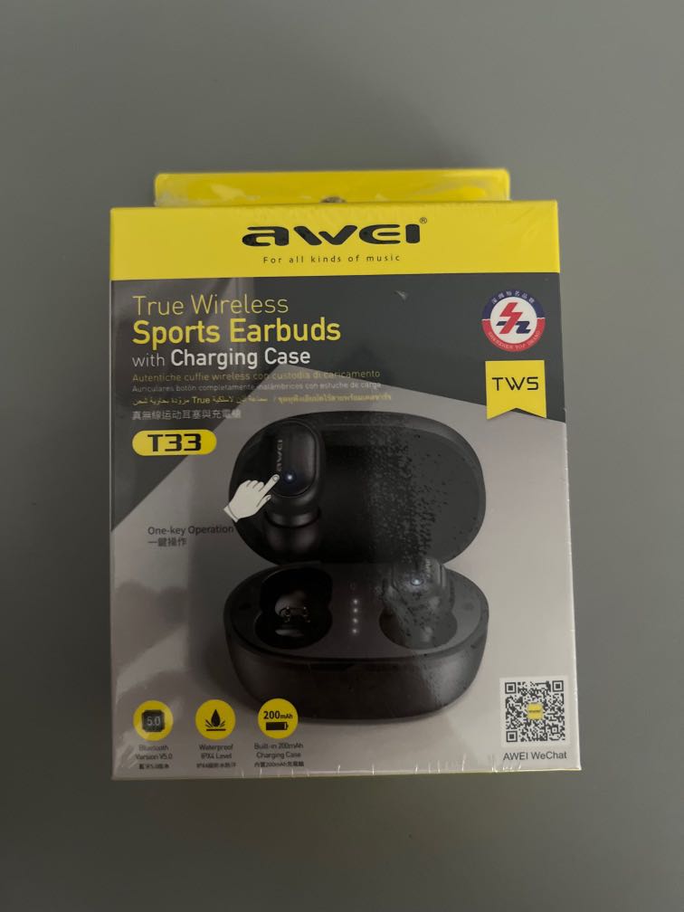 Awei True Wireless Sports Earbuds, Audio, Earphones on Carousell