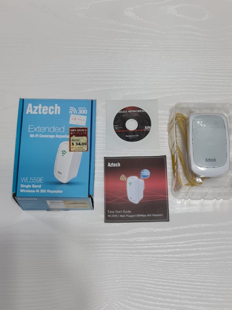 Aztech WL599E WiFi repeater, Computers & Tech, Parts & Accessories ...