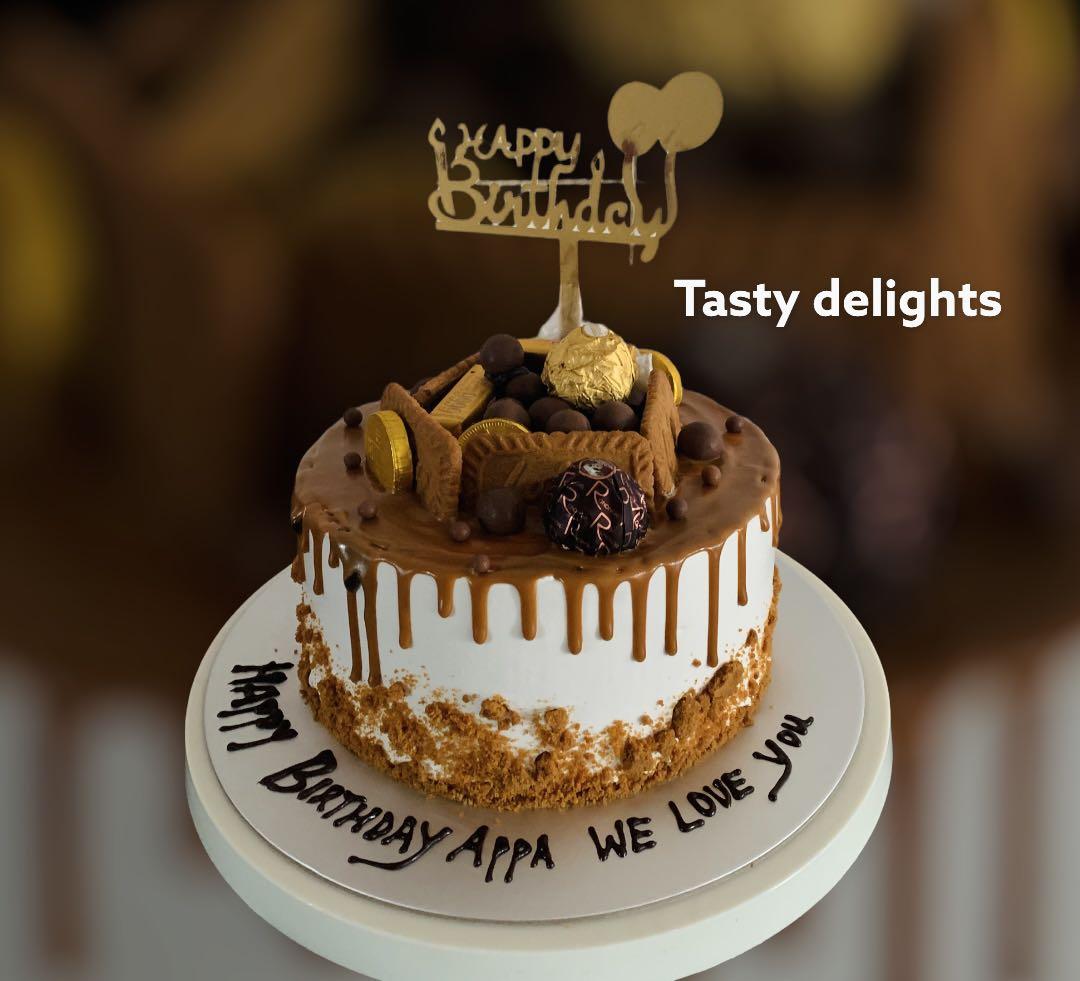 Biscoff money pulling cake,eggless chocolate money pulling cake,pull ...