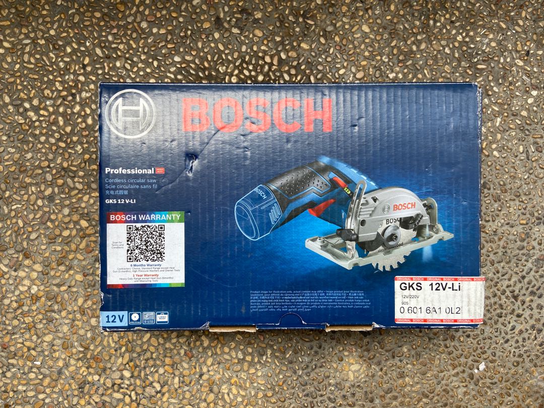Bosch GKS 12 V-Li mini Circular saw, Furniture & Home Living, Home ...