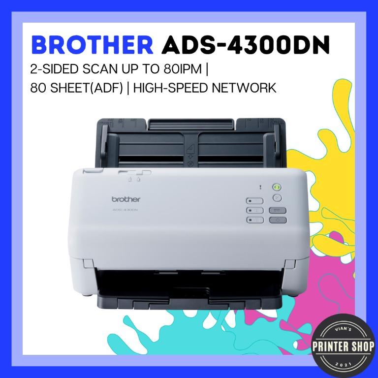Brother ADS-4300N Professional Desktop Document Scanner, Computers ...