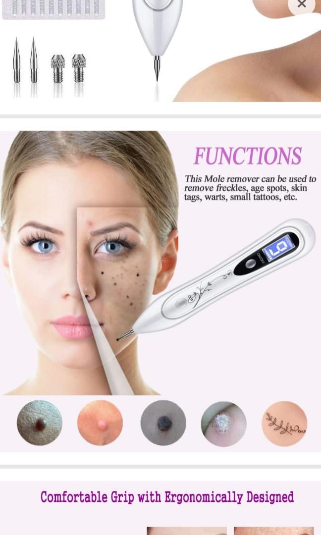 BUDDYGO Mole Remover Pen, Skin Tag Remover Kit with LCD Display & 9 ...