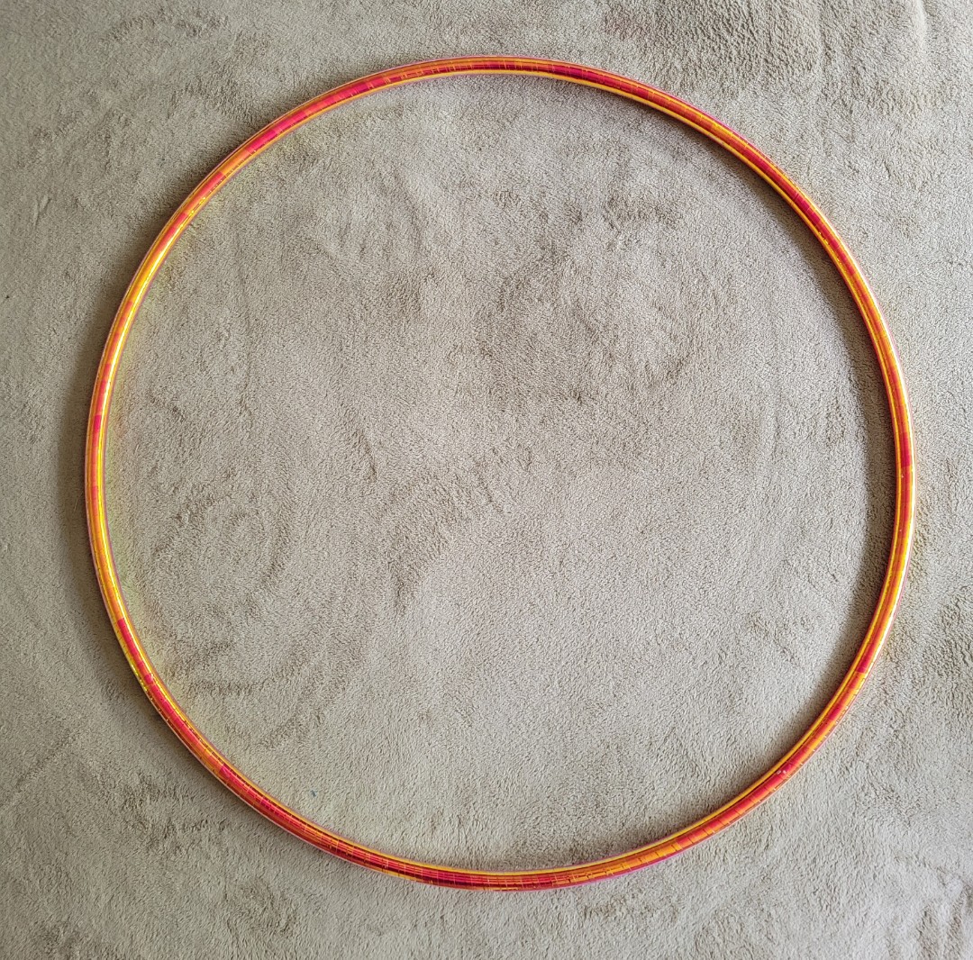 Chacott Rhythmic Gymnastics hoop 75 cm, taped with Pastorelli Red Lava ...