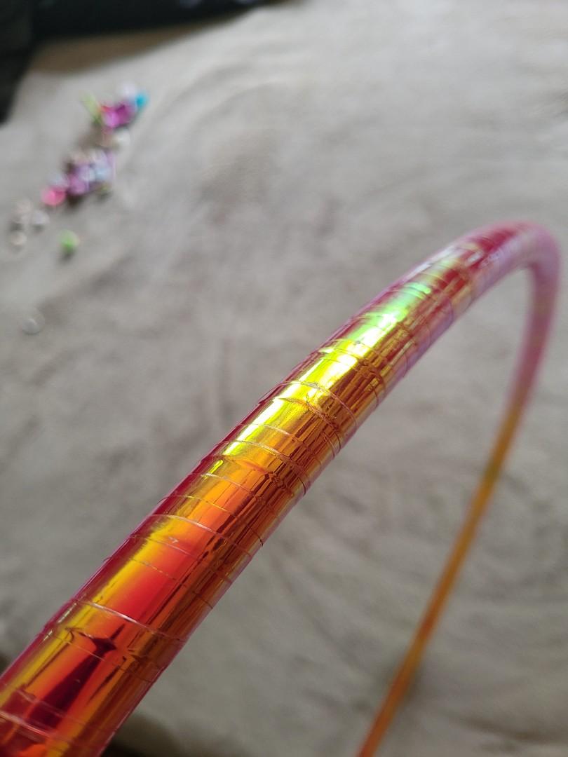 Chacott Rhythmic Gymnastics hoop 75 cm, taped with Pastorelli Red Lava ...