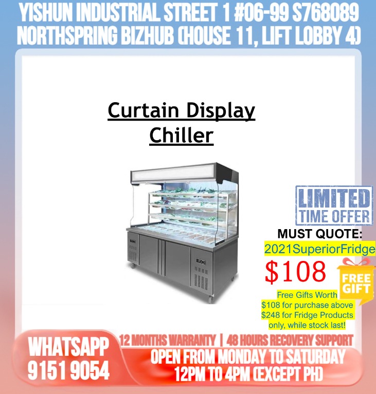 Chiller Display Curtain, TV & Home Appliances, Kitchen Appliances ...