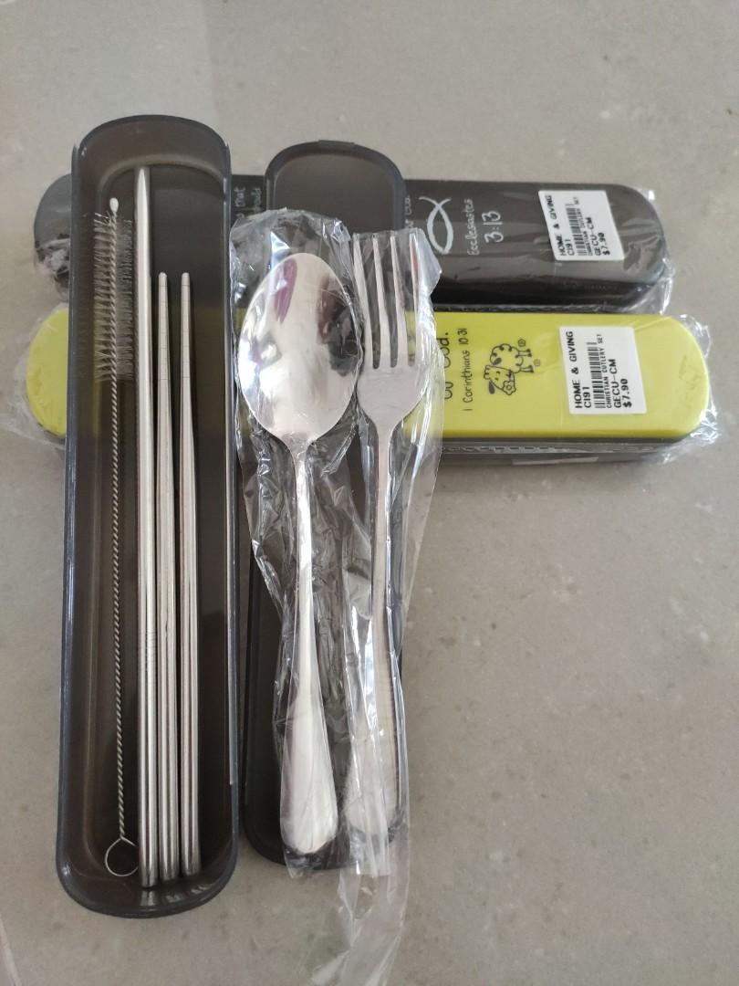 Christian Reusable Cutlery Set, Furniture & Home Living, Kitchenware ...