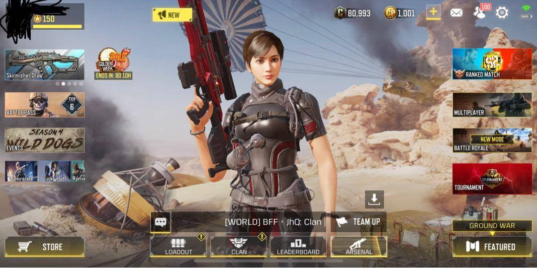 CODM Account (Manta ray + Red Action DLQ), Video Gaming, Gaming ...