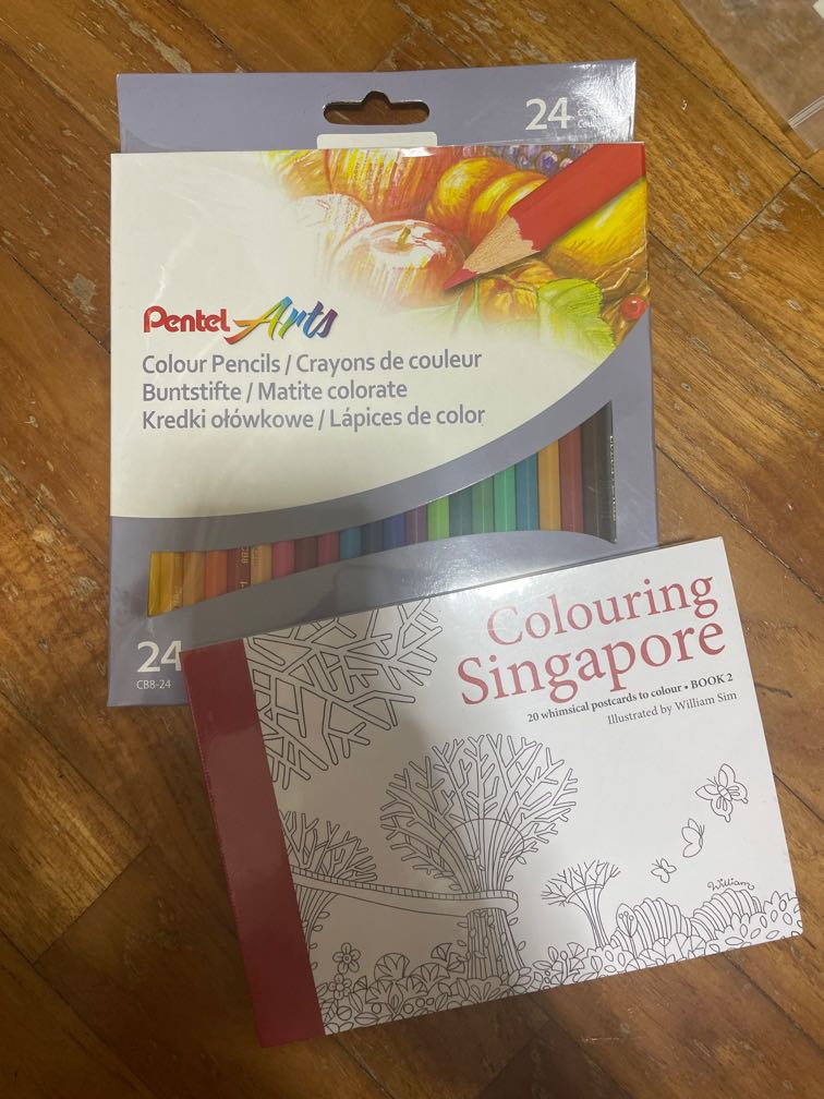 colouring book set, Hobbies & Toys, Stationery & Craft, Art & Prints on Carousell
