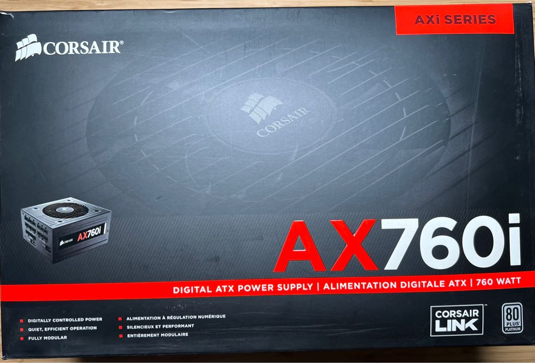 Corsair PSU AX760i, Computers & Tech, Parts & Accessories, Computer ...