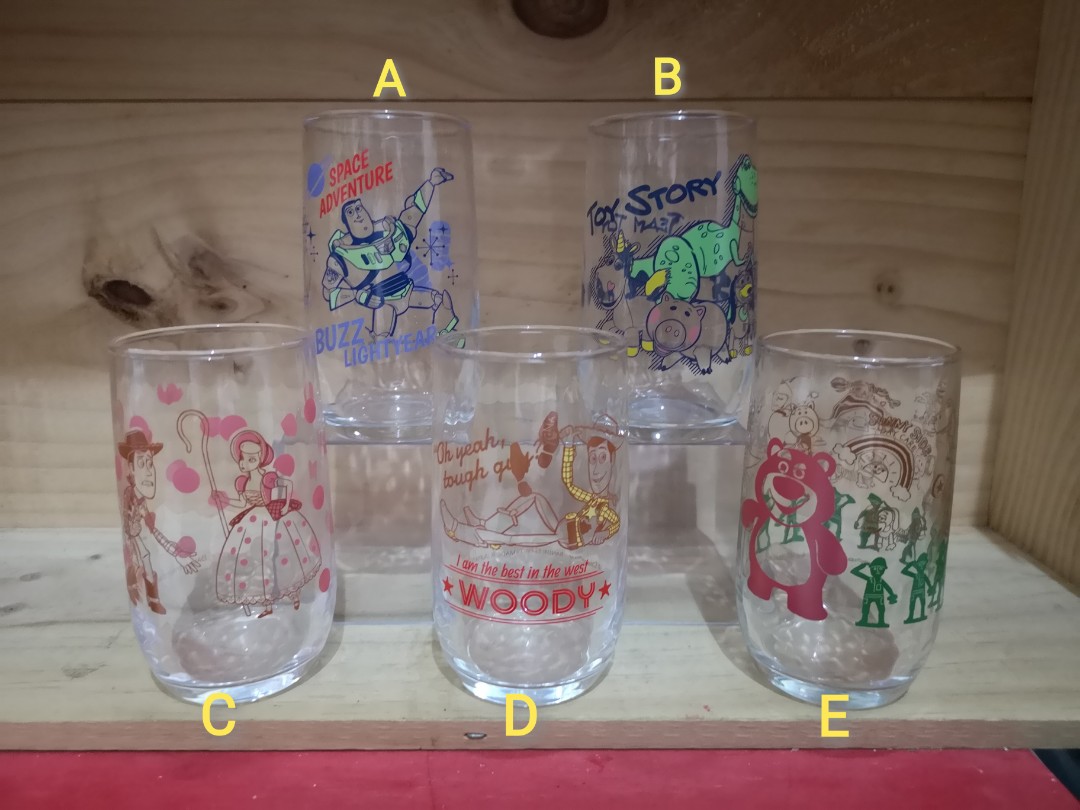 Disney Pixer Toy Story Glass Collection Series Japan, Furniture & Home ...