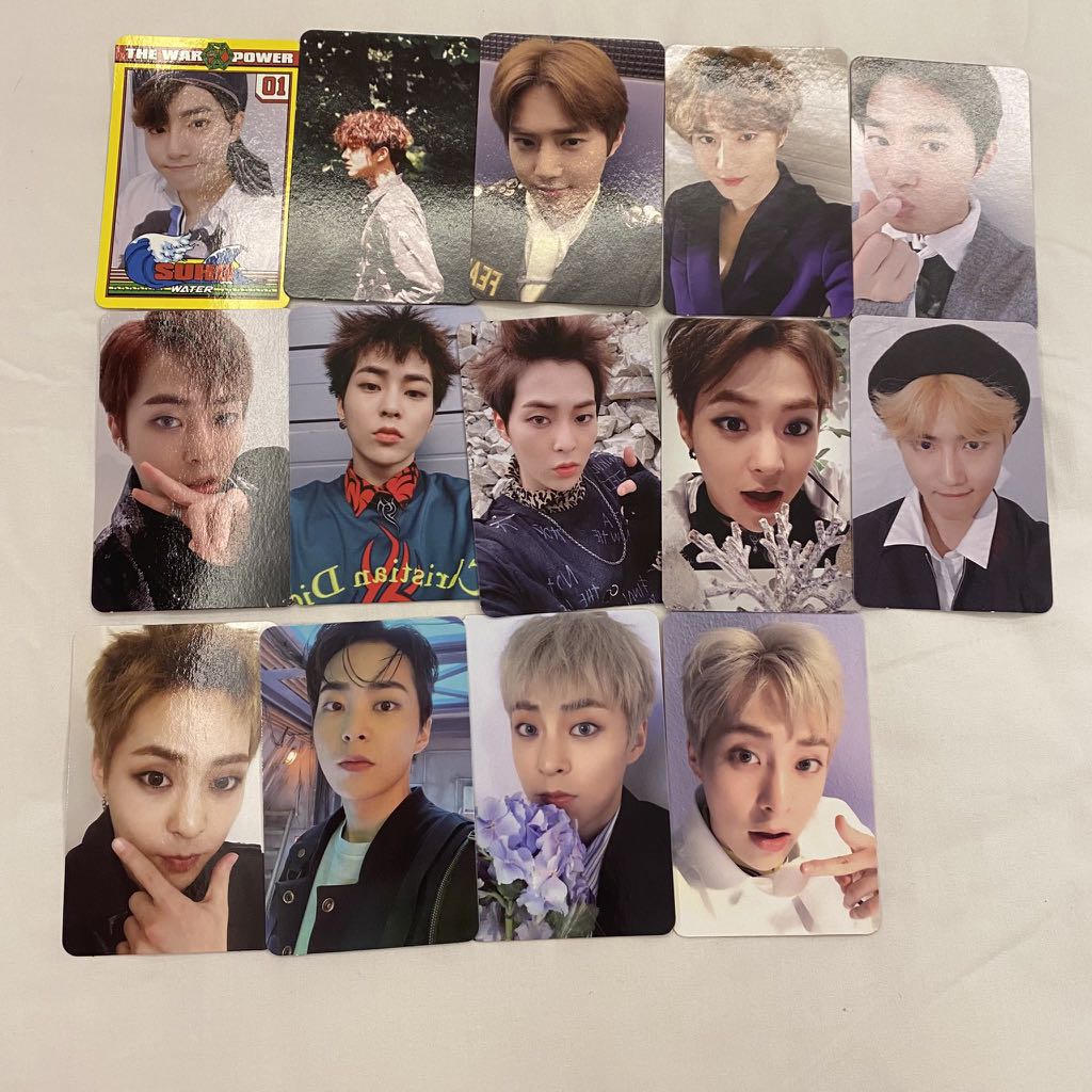 exo suho & xiumin photocards, Hobbies & Toys, Memorabilia ...