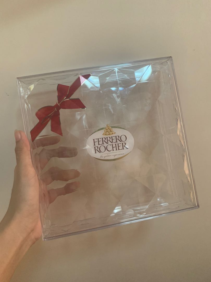 Ferrero Rocher Transparent Case Big, Hobbies & Toys, Stationary & Craft ...