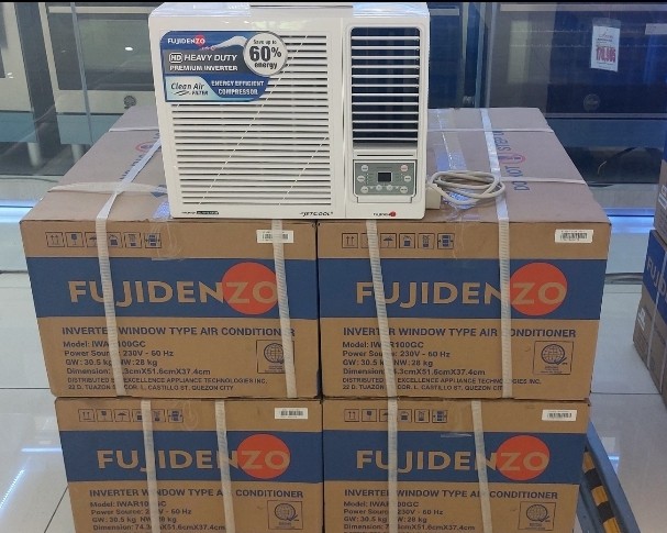 FUJIDENZO WINDOW TYPE FULL DC INVERTER AIRCON Full DC Premium Inverter ...