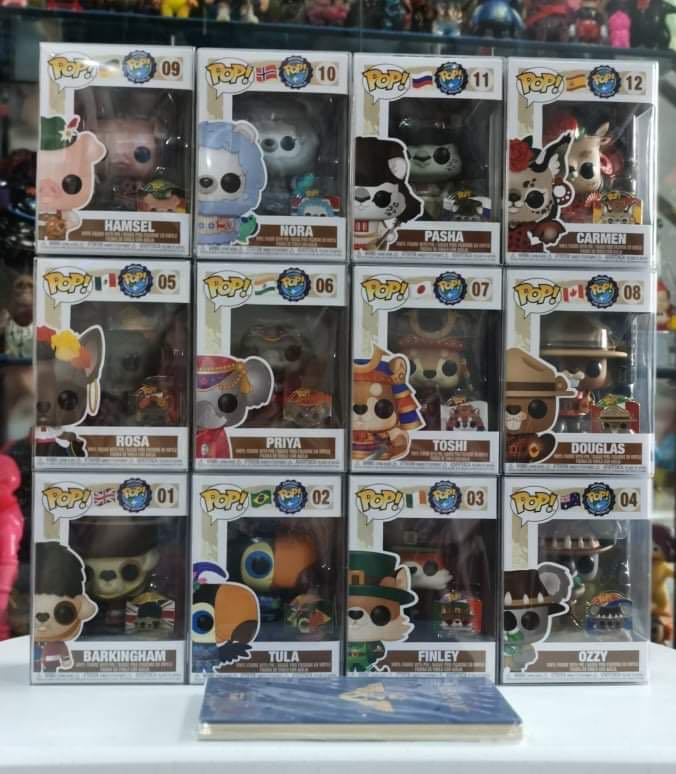 Funko Pop Around The World complete set with Passport Book, Hobbies ...