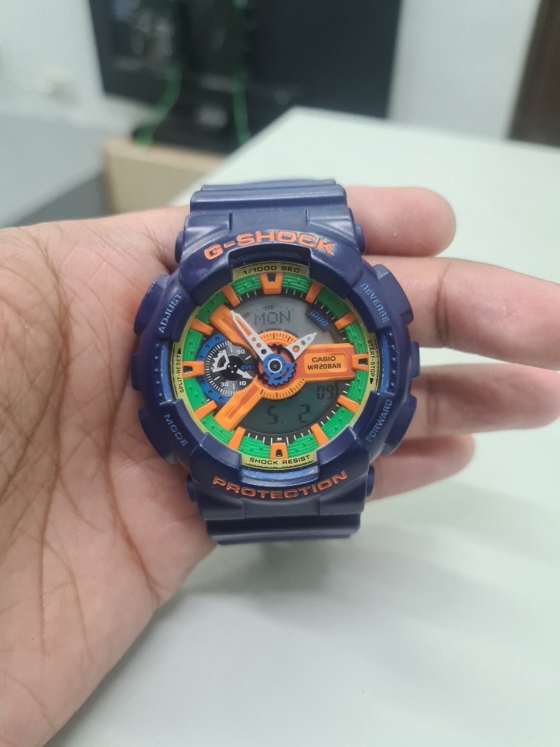 Gshock GA110 FC Blue, Men's Fashion, Watches & Accessories, Watches on ...