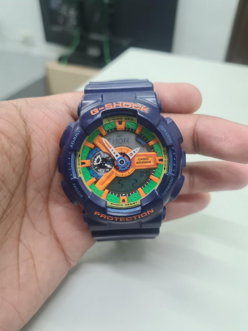 Gshock GA110 FC Blue, Men's Fashion, Watches & Accessories, Watches on ...