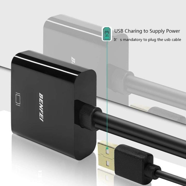 HDMI to DisplayPort Adapter, BENFEI HDMI Input to DisplayPort Output ...