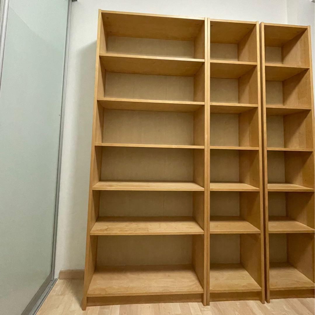 IKEA Billy Bookcase Bookshelf Beech, Furniture & Home Living, Furniture ...
