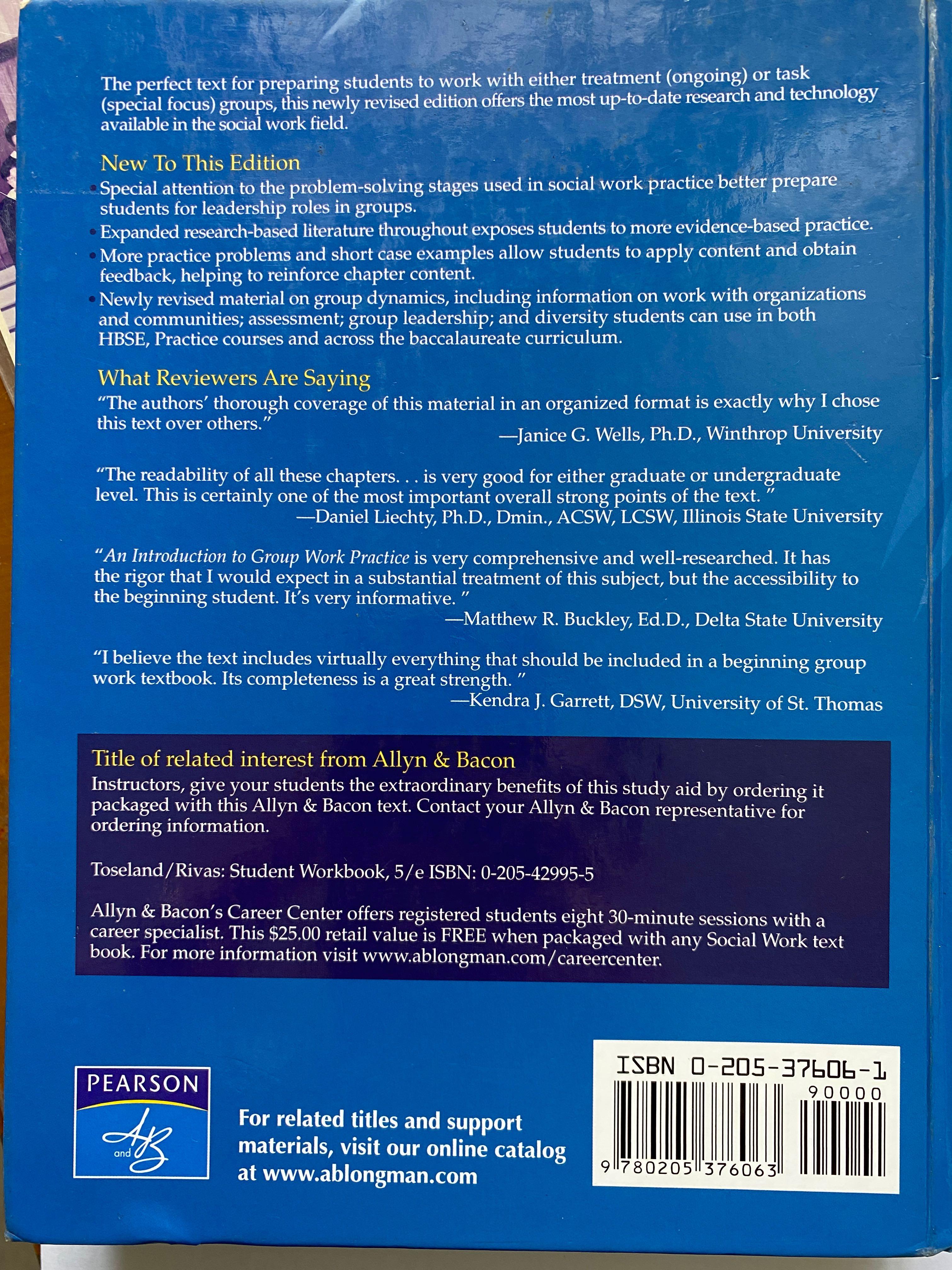 Introduction to Group Work Practice 5th edition, 興趣及遊戲, 書本 & 文具, 教科書 ...