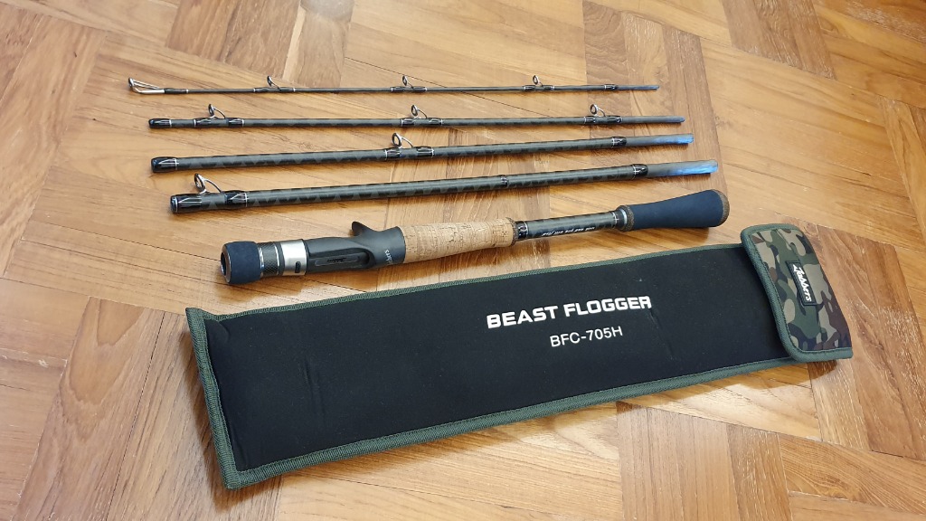 Jabbers Beast Flogger BFC705H Travel Rod, Sports Equipment, Fishing on ...