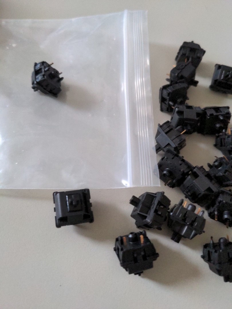 Jwk factory lubed 90 black linear switch, Computers & Tech, Parts & Accessories, Computer ...