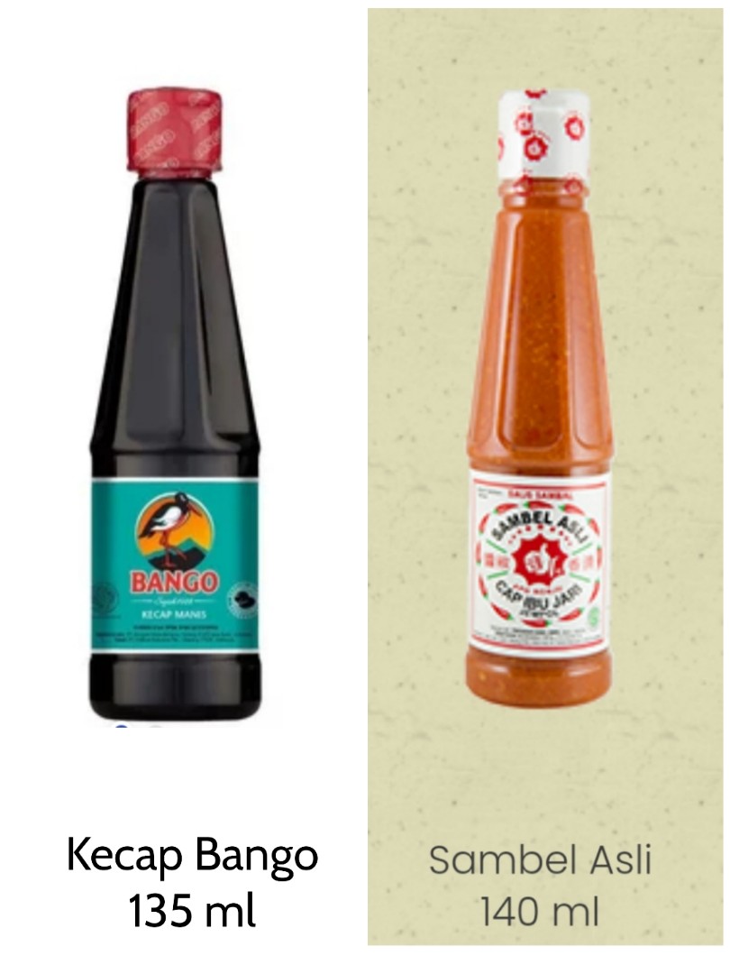 Kecap Cap Bango Sweet Soy Sauce, Chilli Sauce Sambel Cap Jempol, Food ...